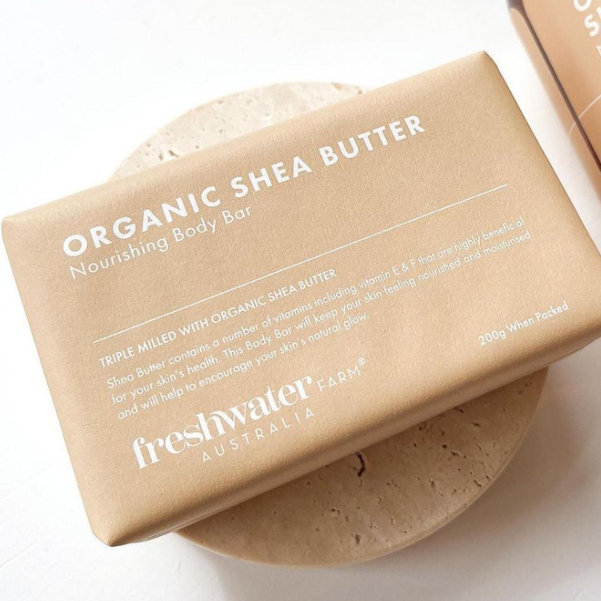 Organic Shea Butter Bar 200g | Freshwater Farm – Inside Living Hong Kong